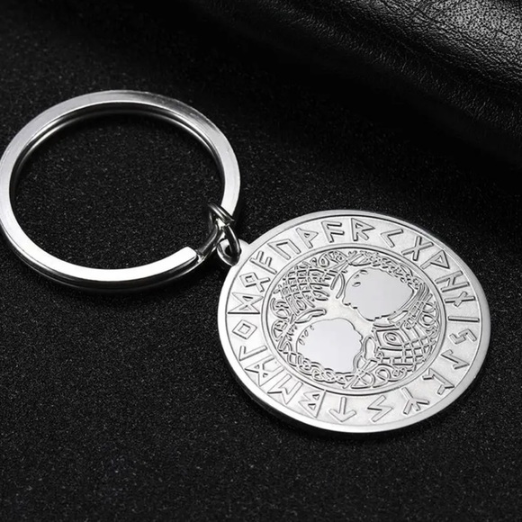 Accessories | 2 Tree Of Life Viking Runes Keychain New 2 With Any 1 ...